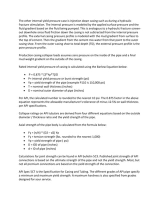 production casing design considerations | PDF