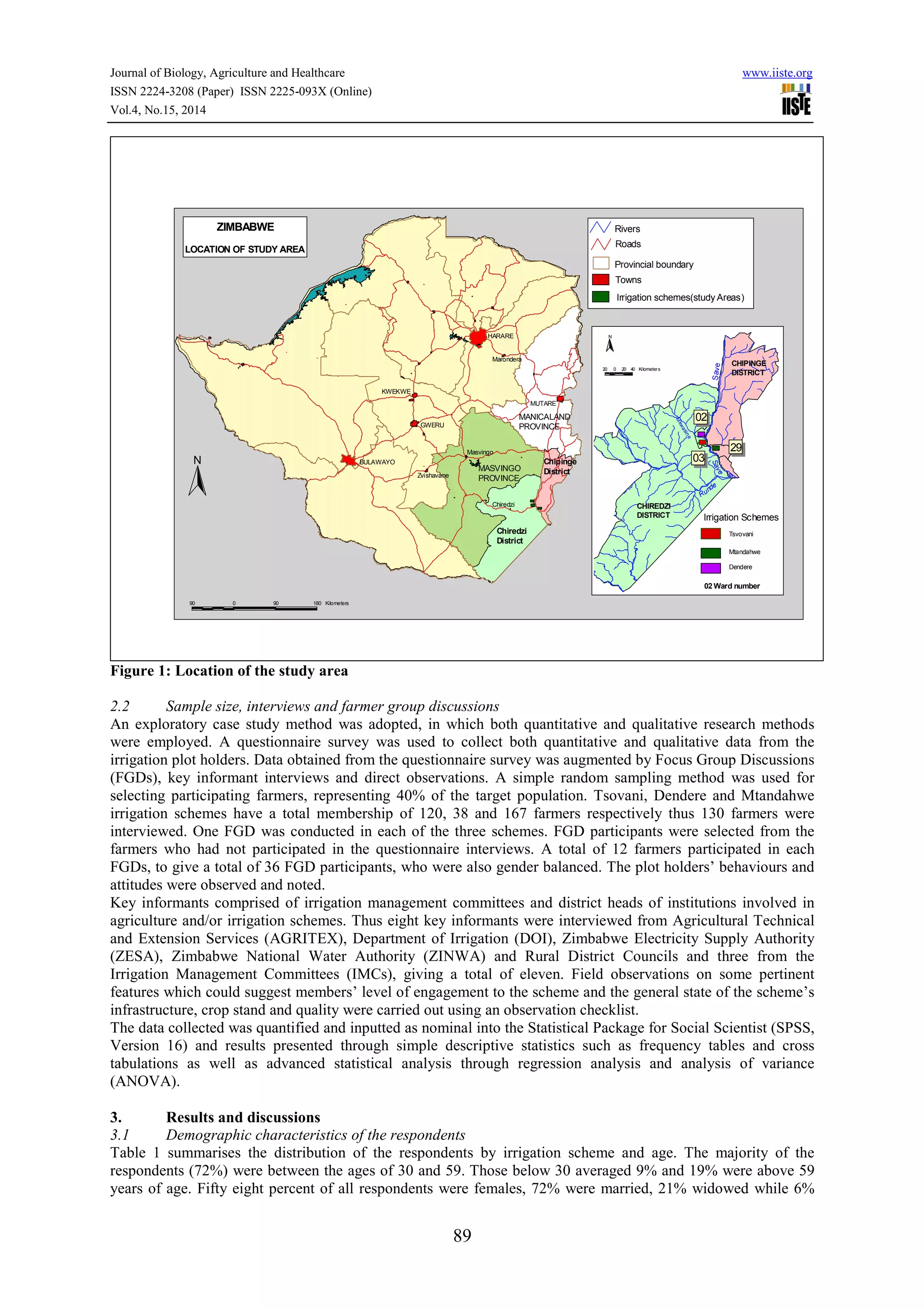 Production challenges and sustainability of smallholder irrigation ...