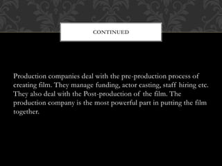 Production companies | PPTX