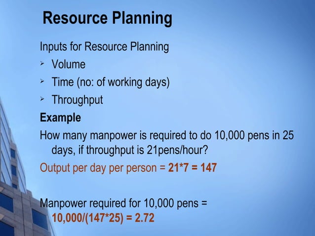 Production Concepts | PPT