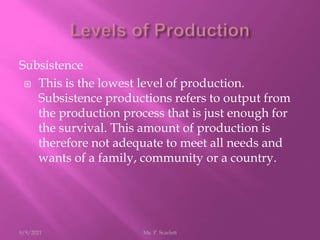 Production cont’d | PPT