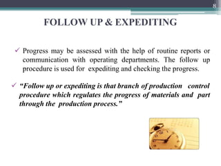 Production control & its functions | PPTX