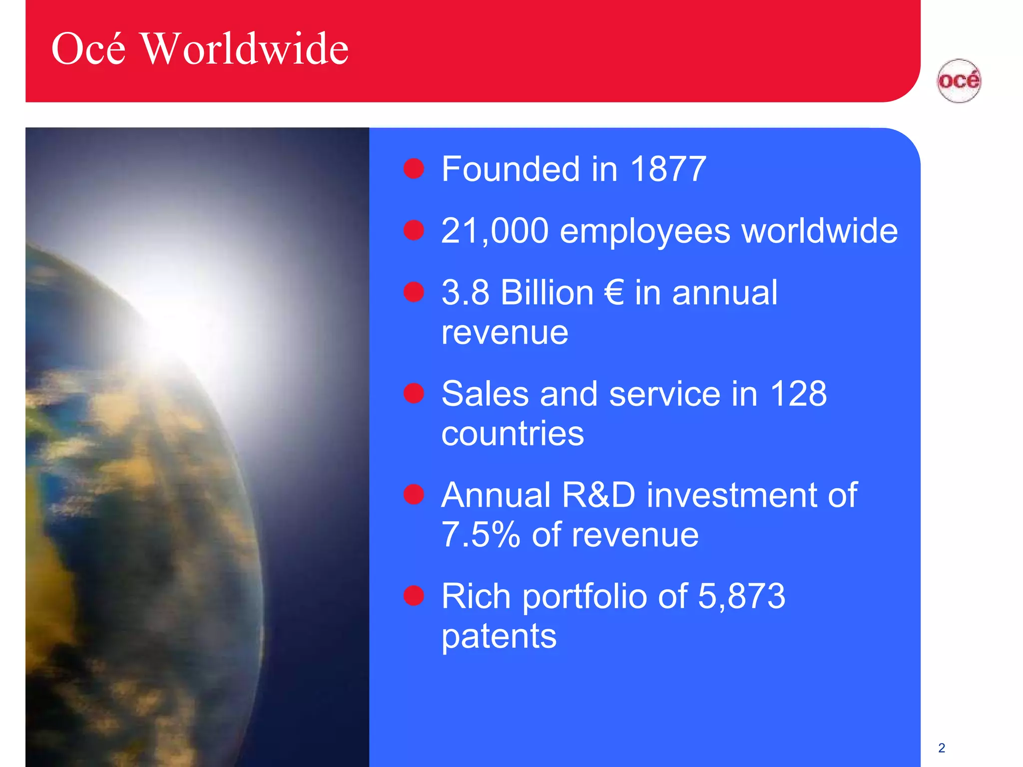 Océ North America Overview | PPT