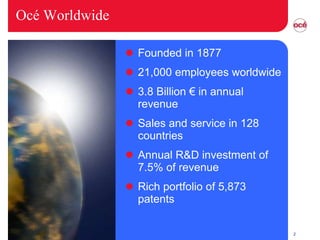 Océ North America Overview | PPT