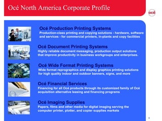 Océ North America Overview | PPT
