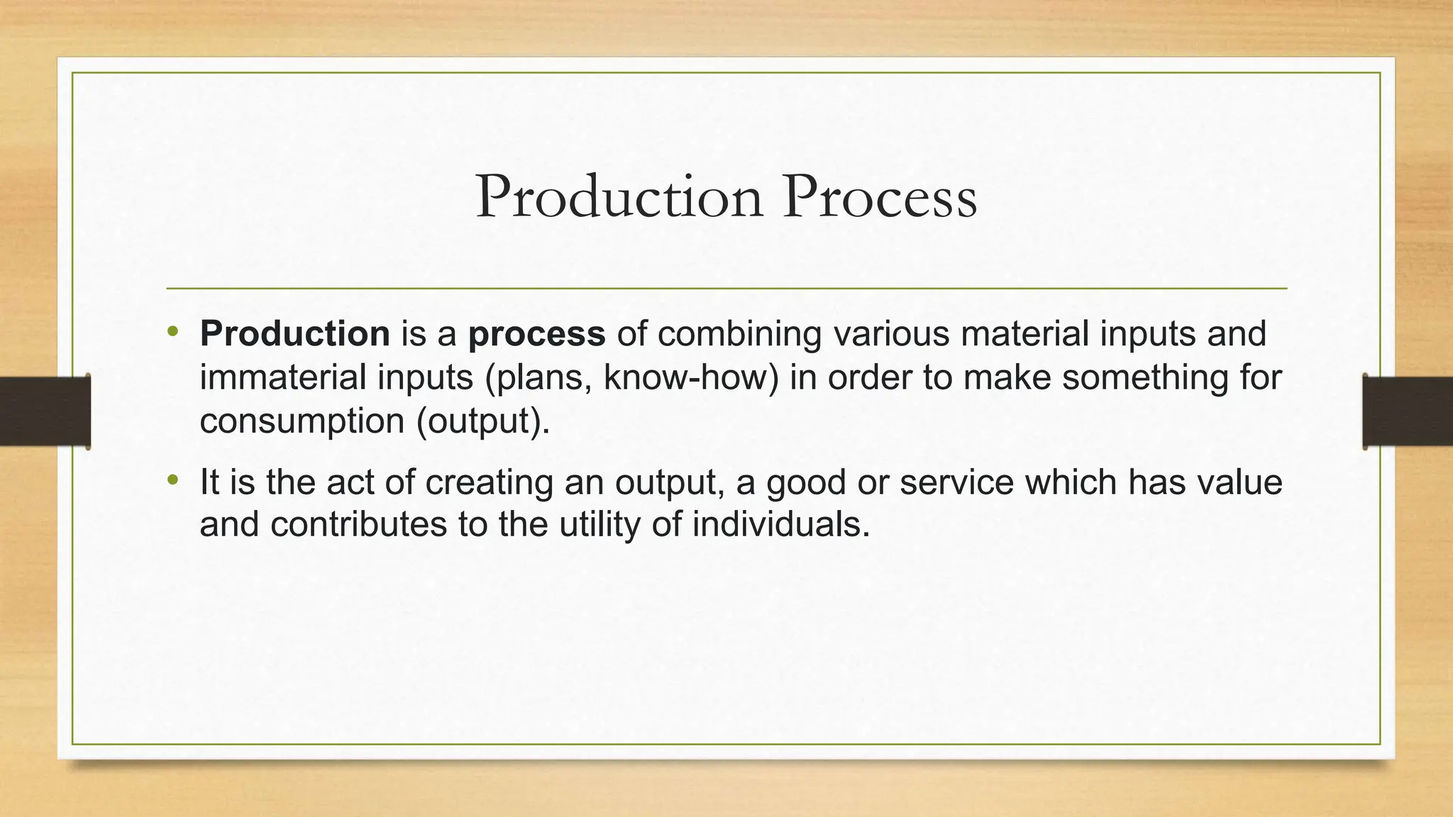 Production and Cost of the firm with curves | PPTX