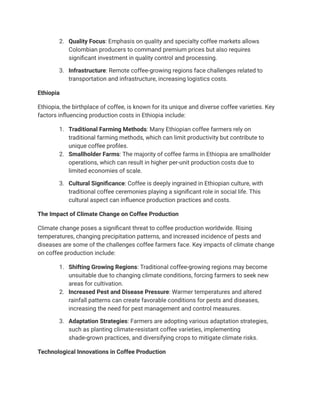 Production Cost of Coffee Understanding the Economics and Key Factors | PDF
