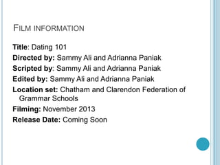 Production credits and film information | PPT