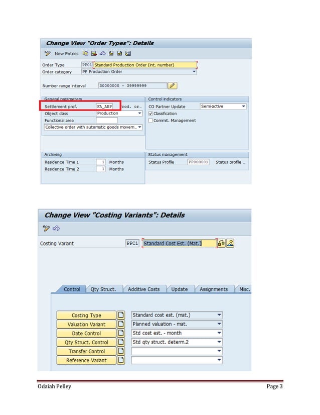 SAP-CO-PC - Product Cost Cycle | PDF