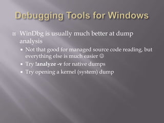 C++ Production Debugging | PPTX