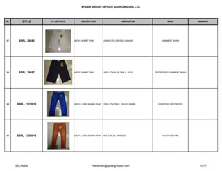 Product & Production denim nondenim | PDF