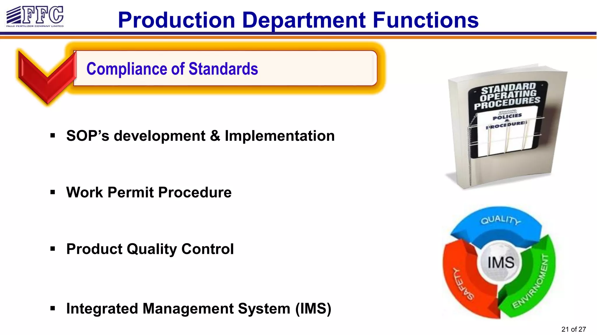 Production department overview 040921 | PDF