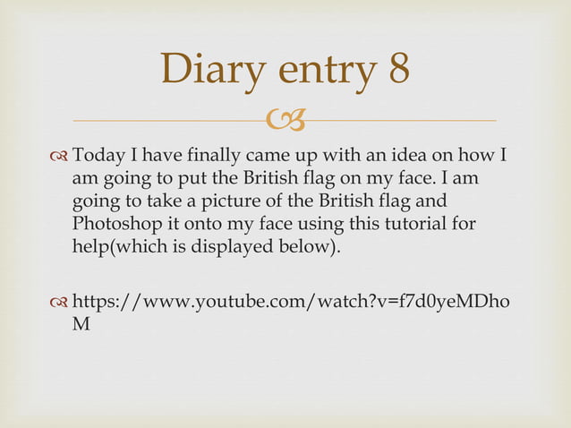 Production diary | PPT