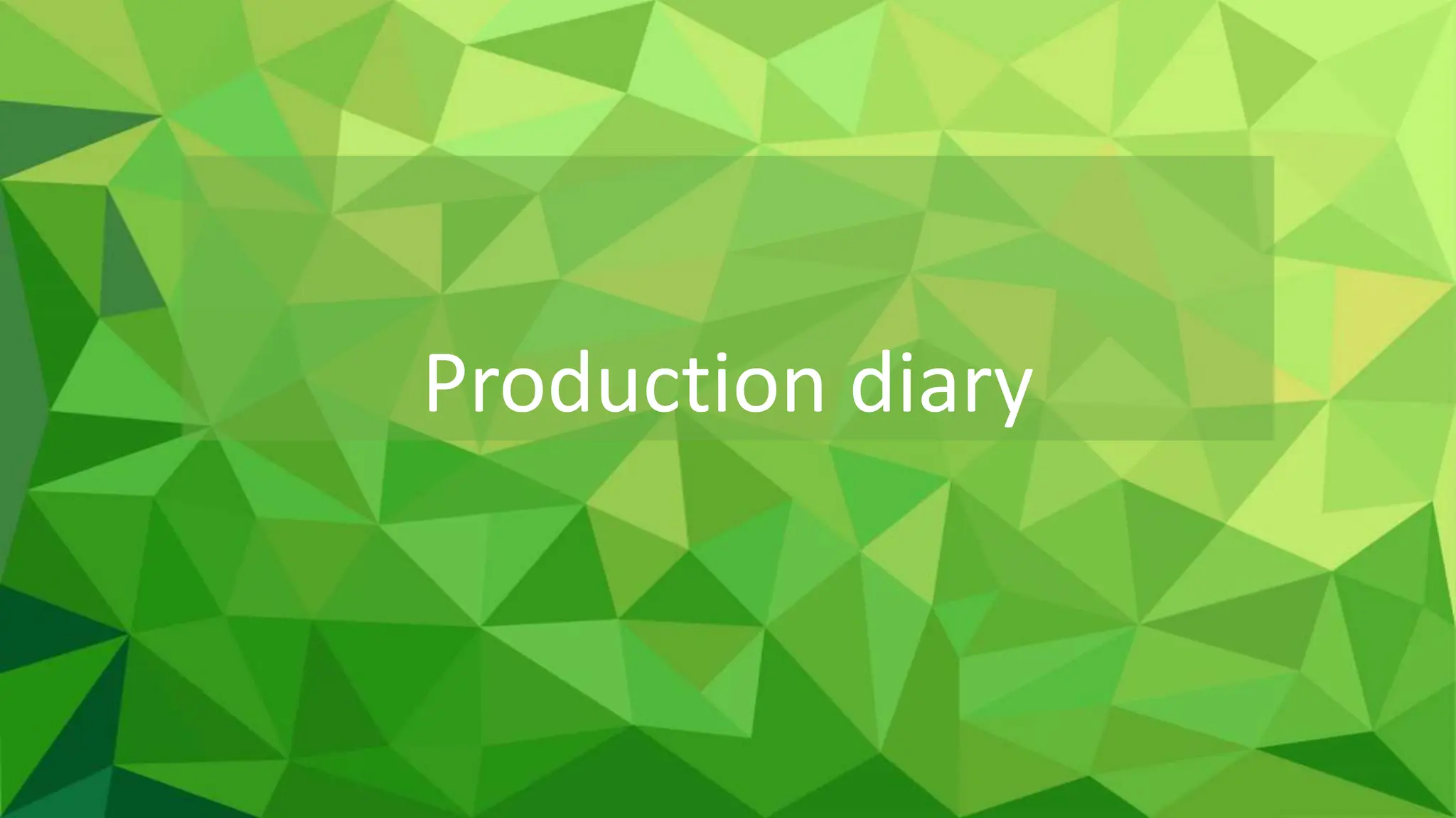 Production diarys.pptx for B2 BTEC media | PPT