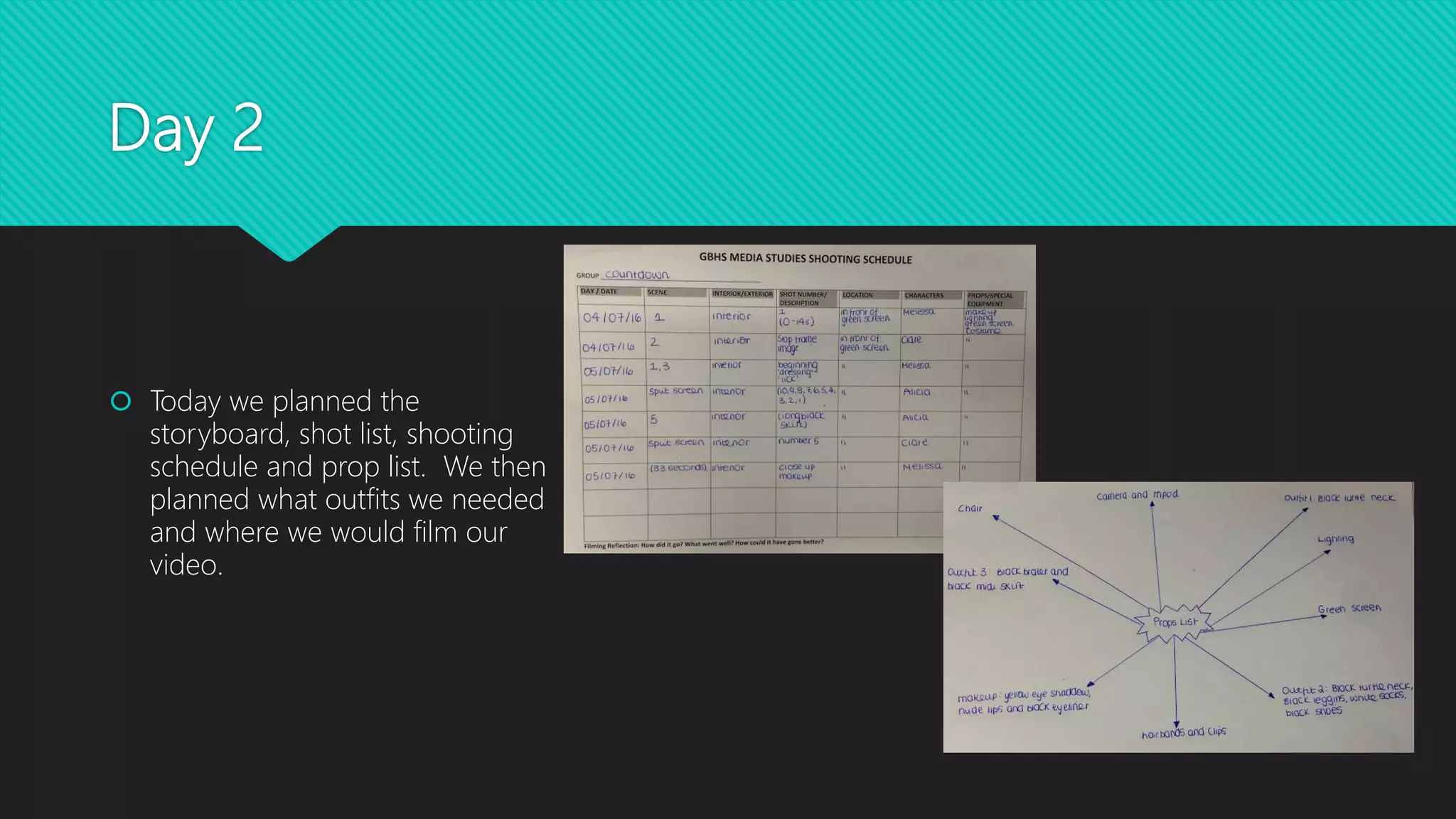 Production Diary - Countdown | PPTX | Video Production | Content Production