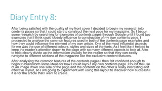 Production Diary | PPT