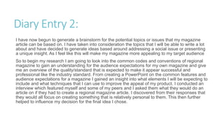 Production Diary | PPT