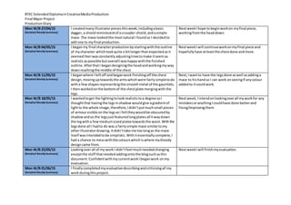 Production diary done | PPT