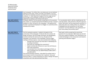 Production diary template | PPT