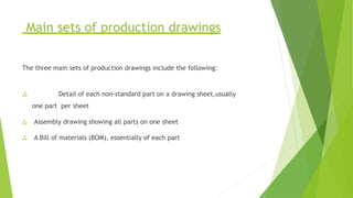 Introduction to production drawing and concepts | PPTX