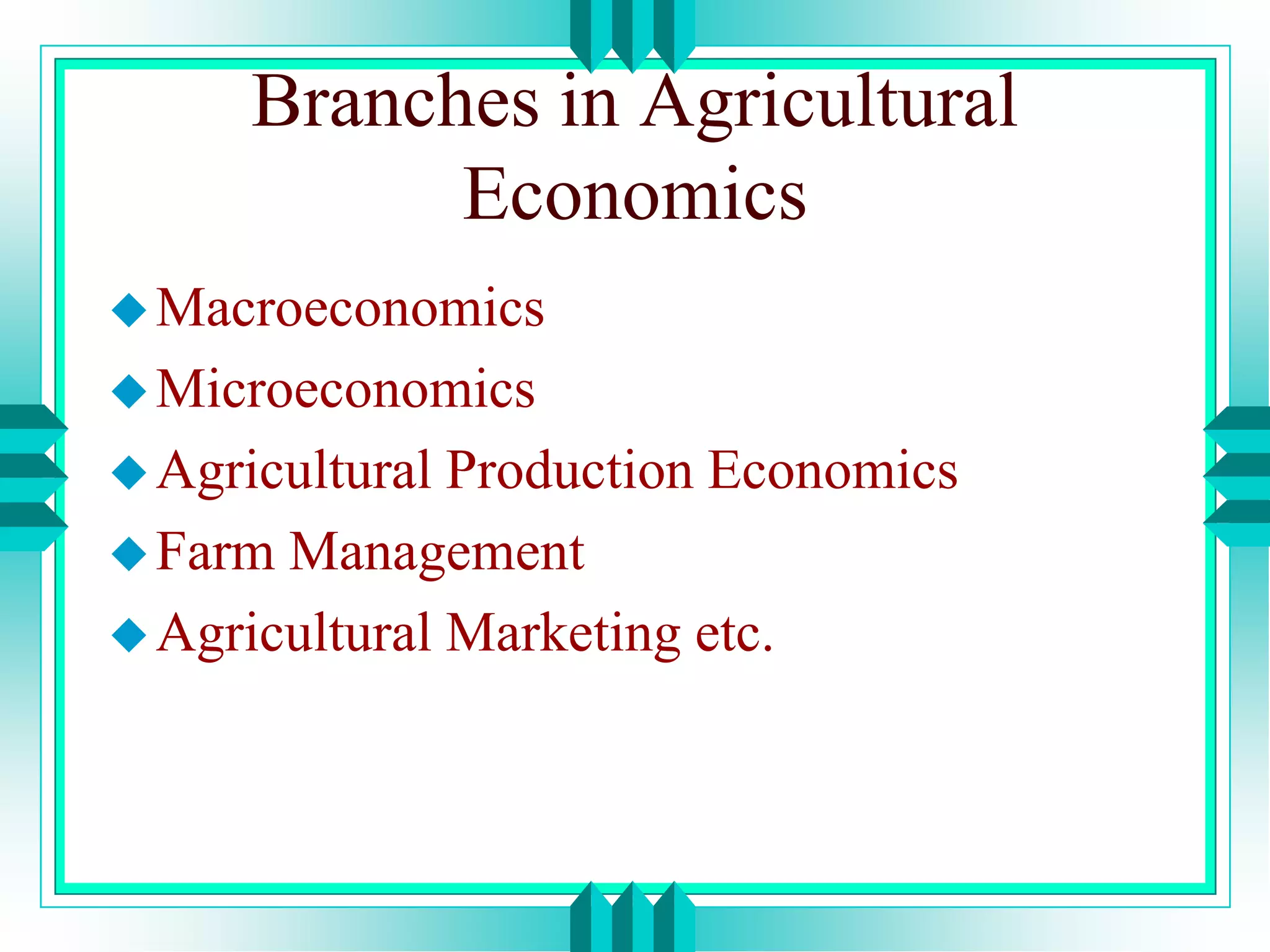 Production economics & farm maagement ppt | PPTX
