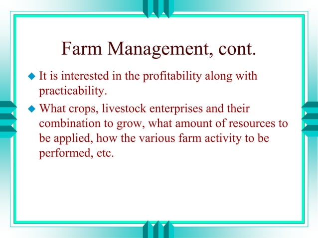 Production economics & farm maagement ppt | PPTX | Agriculture | Industries