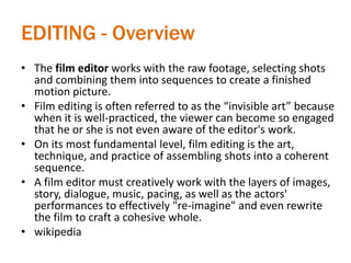 Production elements terminology | PPTX