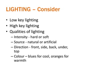 Production elements terminology | PPTX