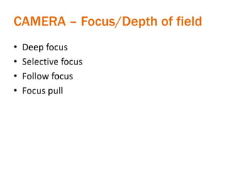 Production elements terminology | PPTX
