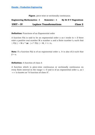Production Engineering - Laplace Transformation | PDF