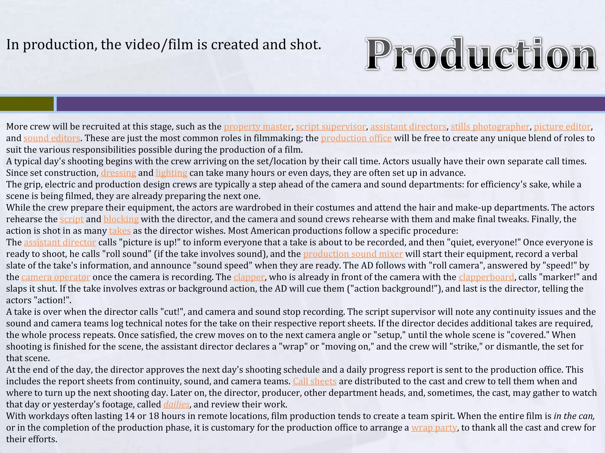 Production exhib and distr process | PPTX | Screenwriting | Content ...
