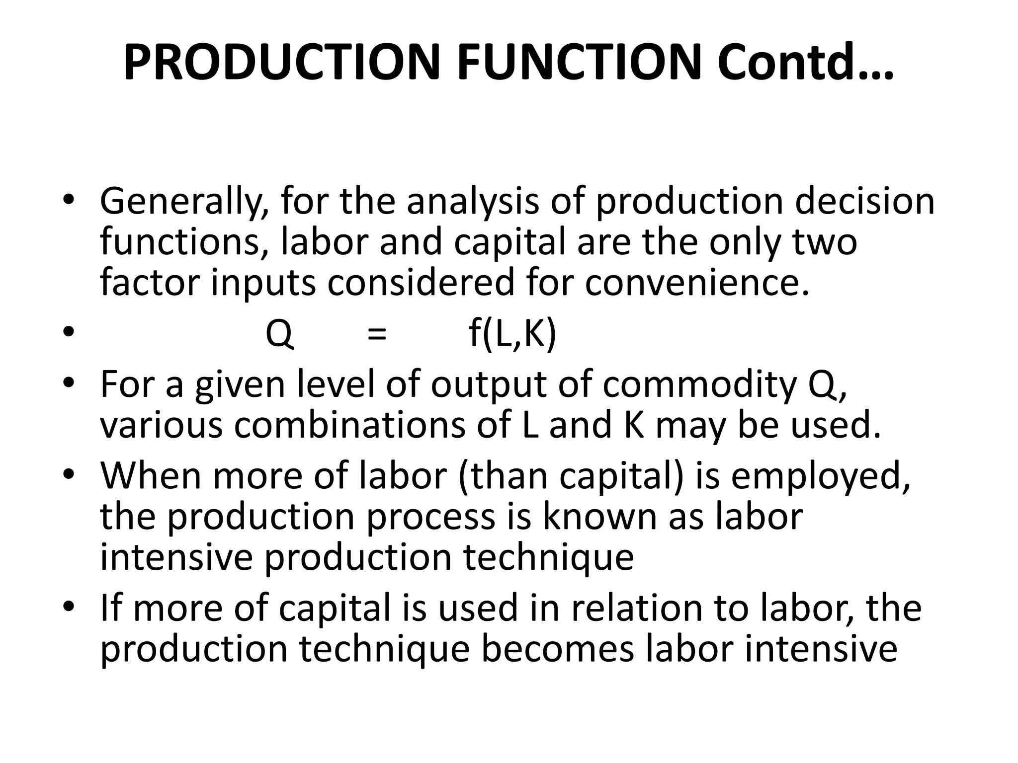 Production function | PPTX