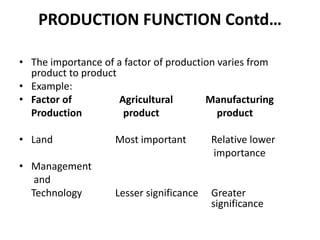 Production function | PPTX