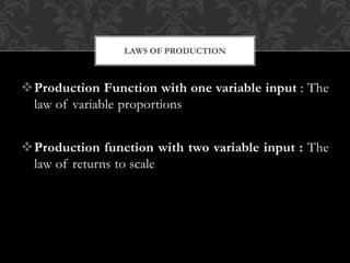 Production function | PPT