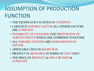 Production function | PPTX