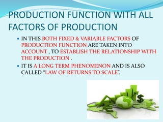 Production function | PPTX