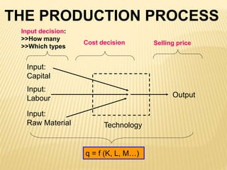 Production function | PPTX | Business | Business and Finance