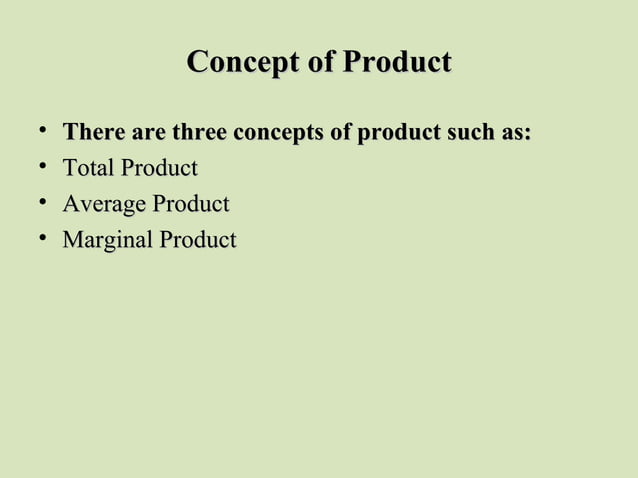 Production Function | PPT | Business | Business and Finance