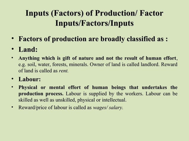 Production Function | PPT | Business | Business and Finance