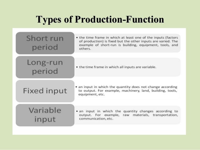 Production Function