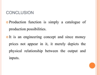 Production function | PPTX