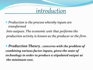 Production function | PPTX