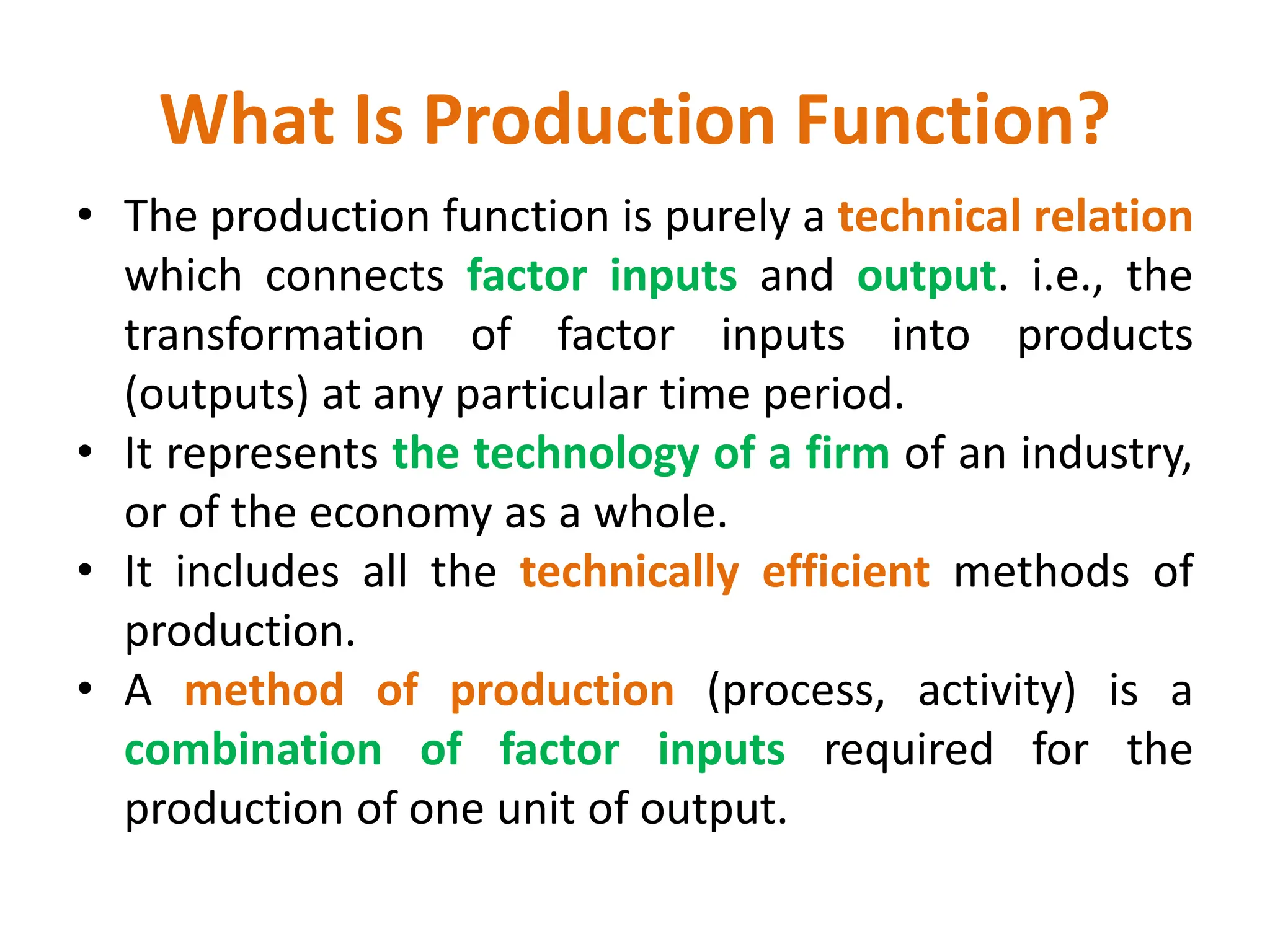 Production function.pptxjfjfnvndnfjffnfnfjfjf | PPT