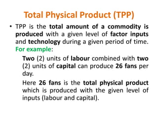 Production function.pptxjfjfnvndnfjffnfnfjfjf | PPT