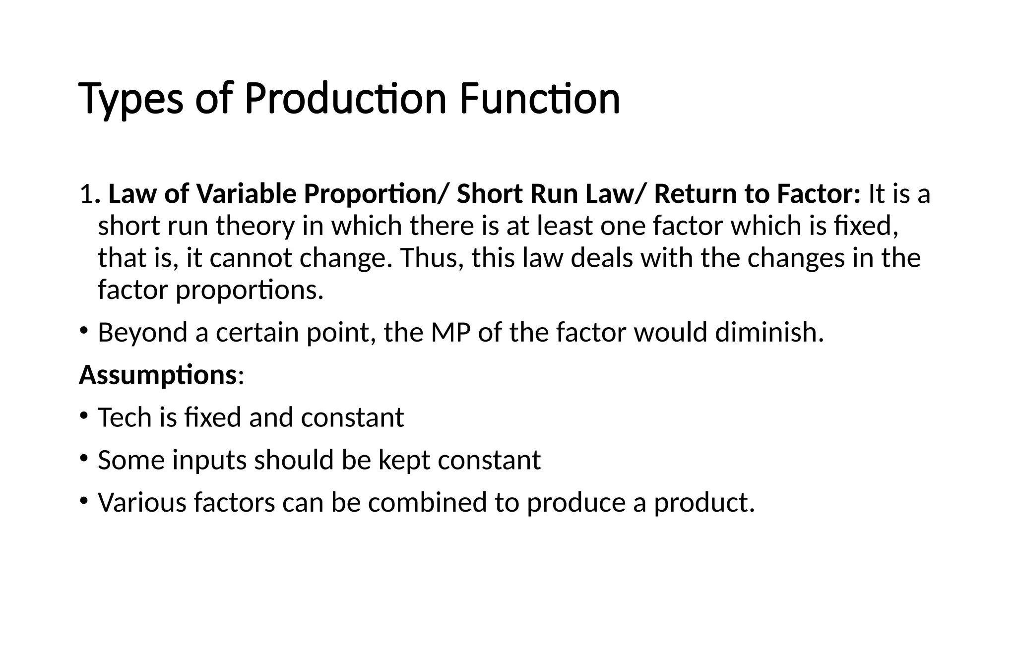 Production Function.pptx A production function . | PPT