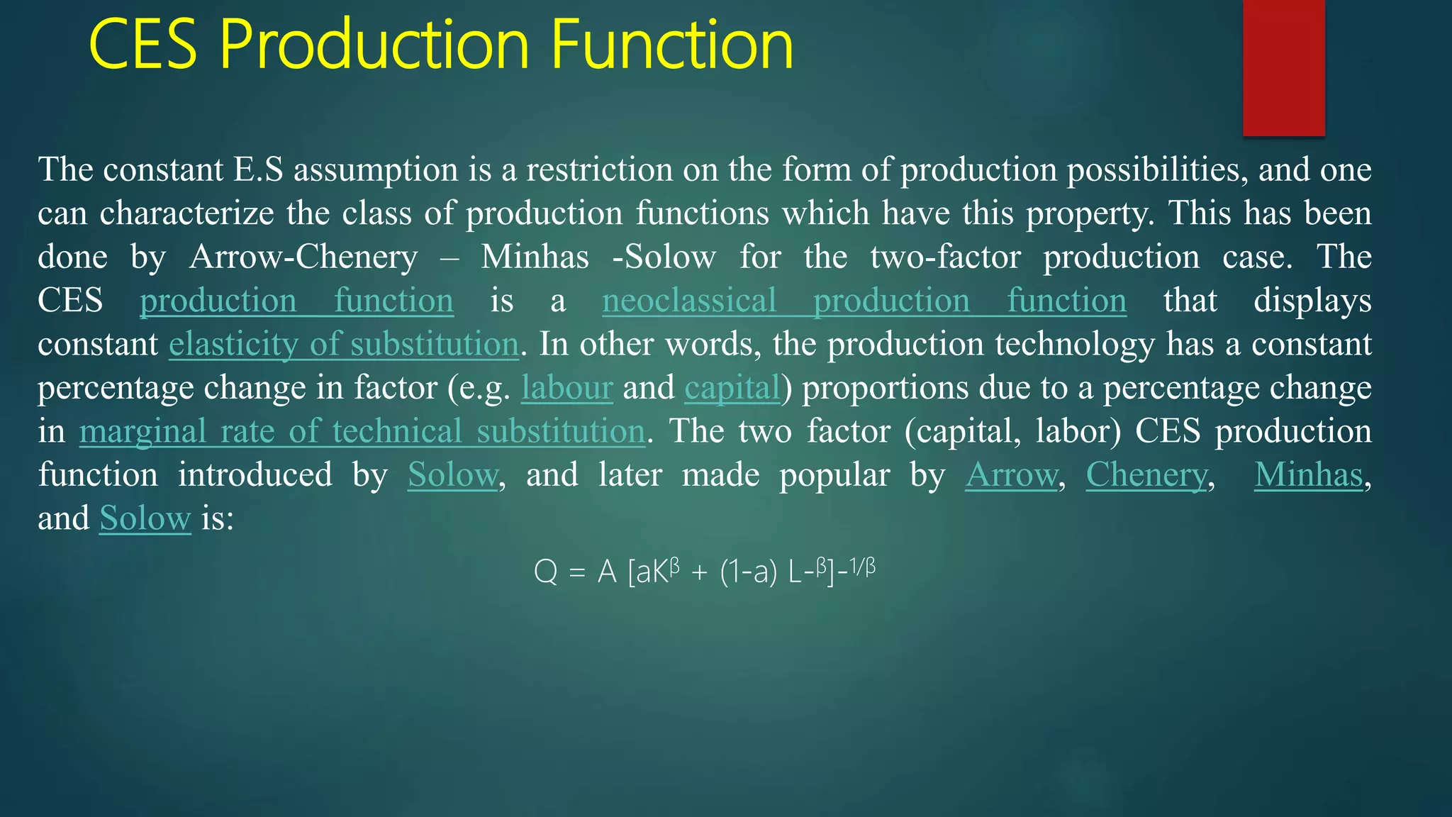 Production function analysis | PPTX