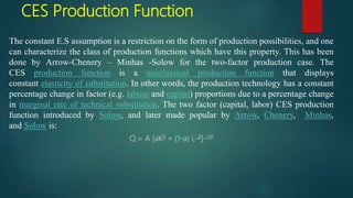 Production function analysis | PPTX