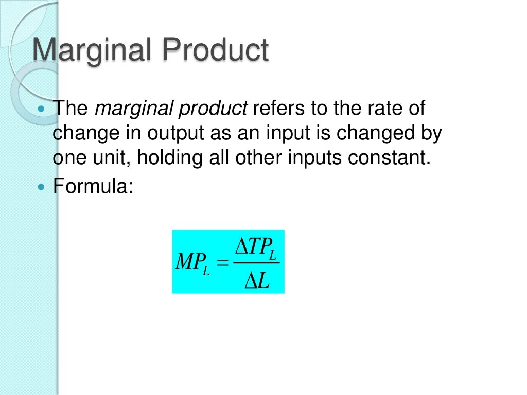 Production function