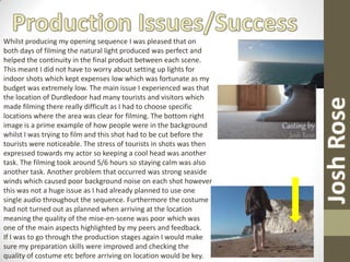 Production issues and success | PPTX