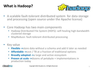 Hadoop World 2010: Productionizing Hadoop: Lessons Learned | PPT
